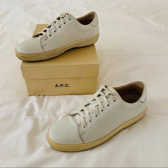 A.P.C. | Shoes | Apc Tennis Steffi Womens Leather Sneaker | Poshmark